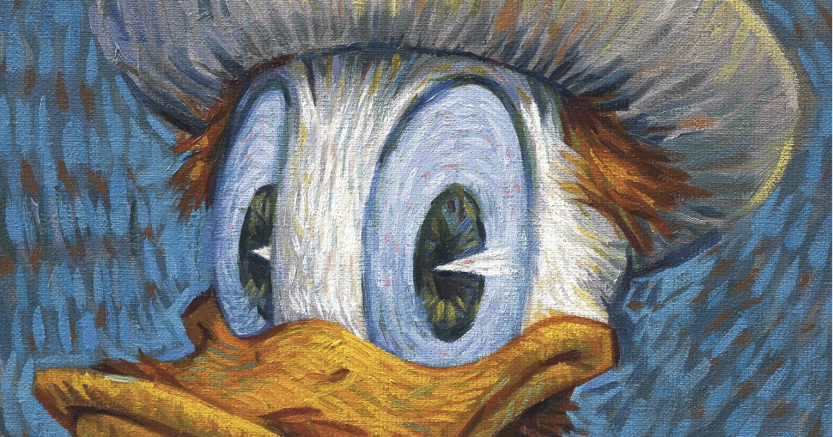 Van Gogh Museum onthult Donald Duck in de stijl van Van Gogh | Het Parool