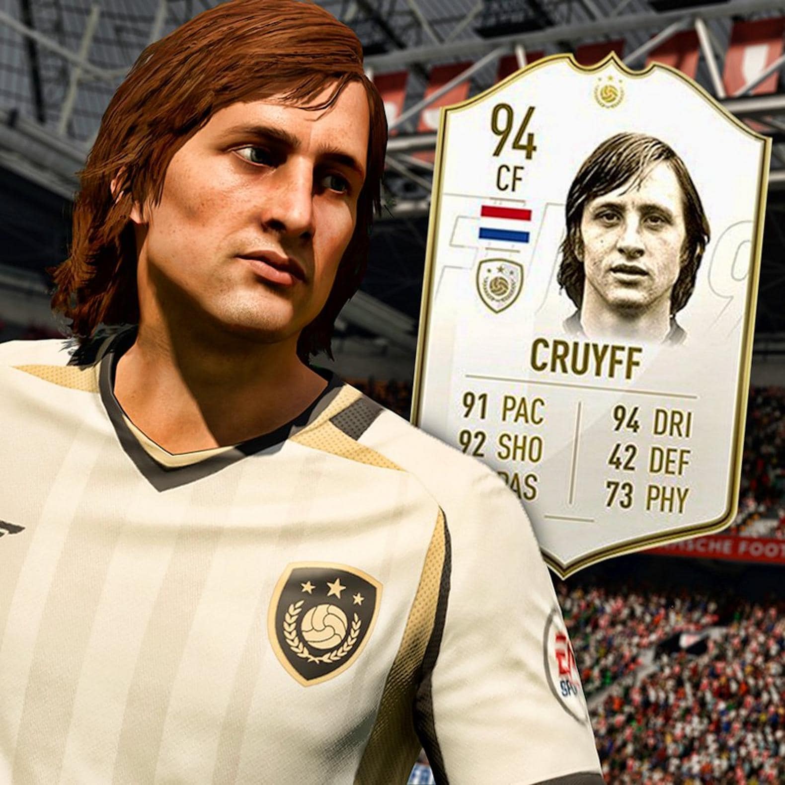 World of Johan Cruyff niet blij met waardering Cruijff in Fifa 19 | Het ...