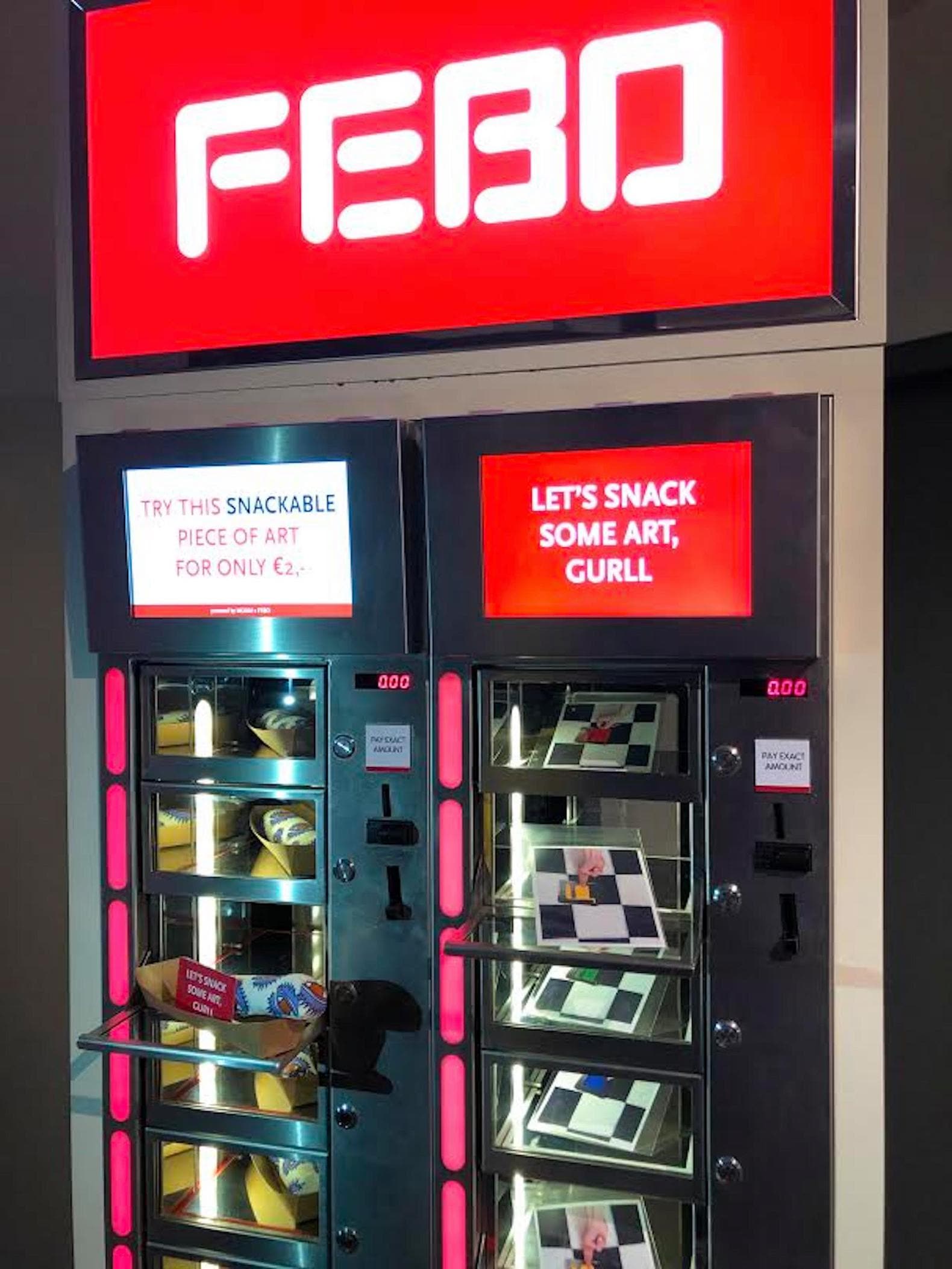 Tijdens deze ultrakorte expo trek je kunst uit een Febomuur | Het Parool