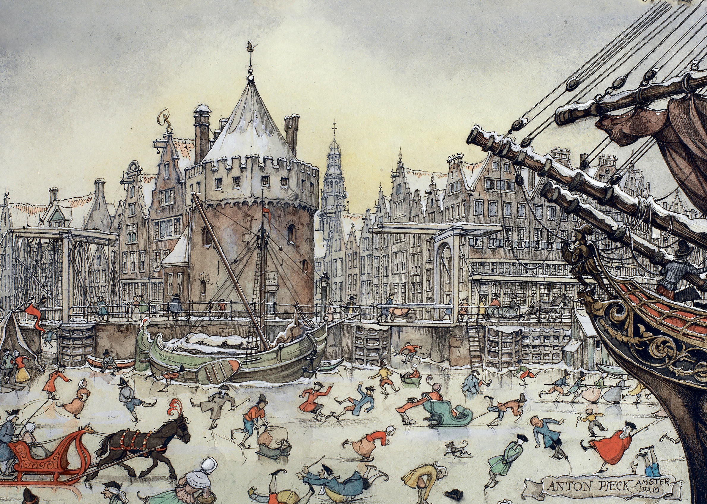 Voor Anton Pieck was de stad een sprookje | Het Parool