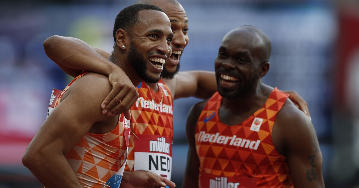 Sprinters verbeteren Nederlands record 4x100 | Het Parool