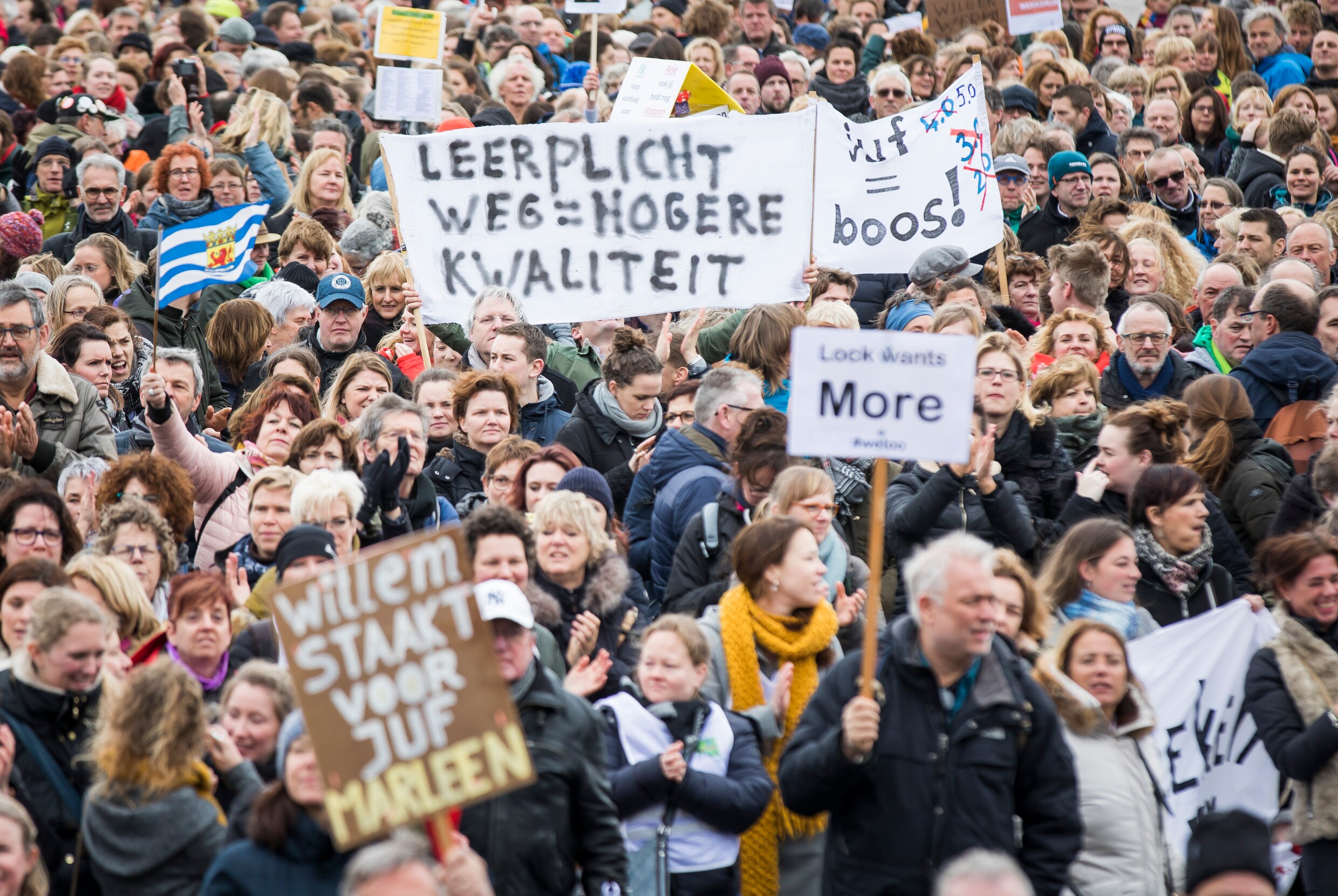 Leraren demonstreren 6 november op de Dam | Het Parool