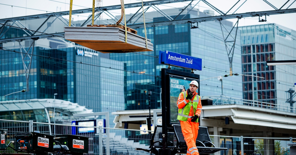 Geen treinen bij station Amsterdam Zuid van 13 tot en met 26 november ...