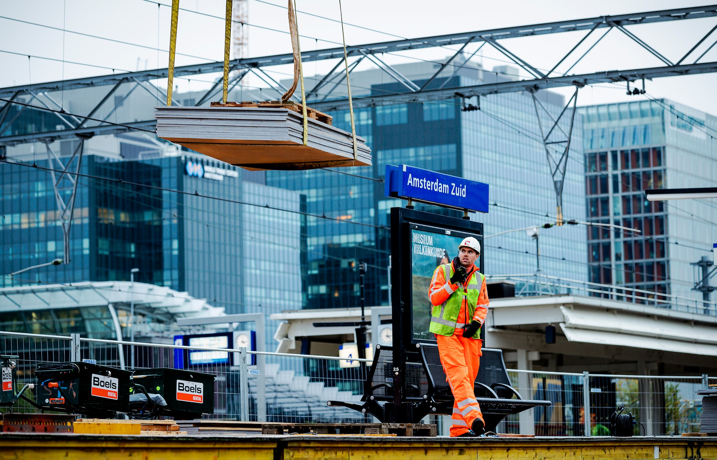 Geen treinen bij station Amsterdam Zuid van 13 tot en met 26 november | Het Parool