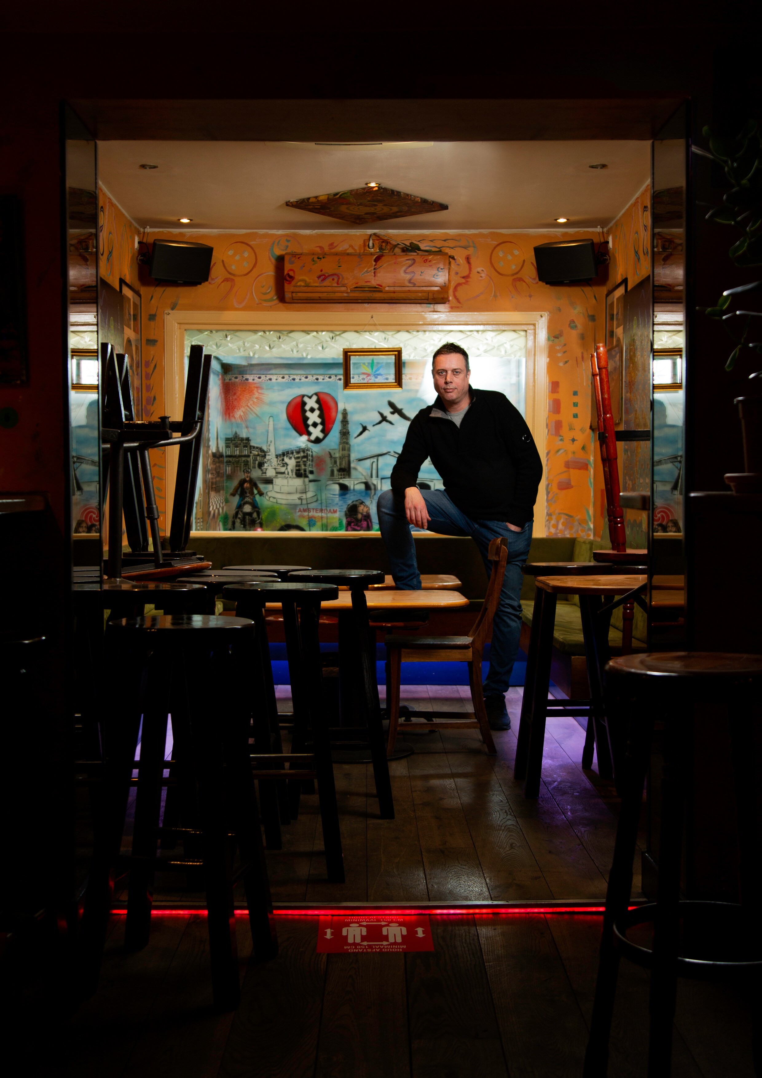 Arnoud Veltkamp van Coffeeshop Katsu is bang dat toeristen wegblijven ...