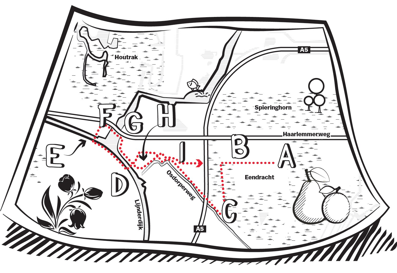 Een wandeling langs de tuinen van Halfweg | Het Parool
