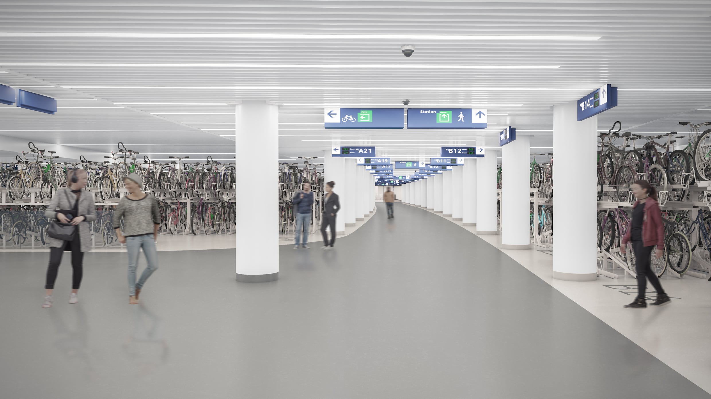Zo werd bij Centraal Station de grootste fietsenstalling van Amsterdam ...