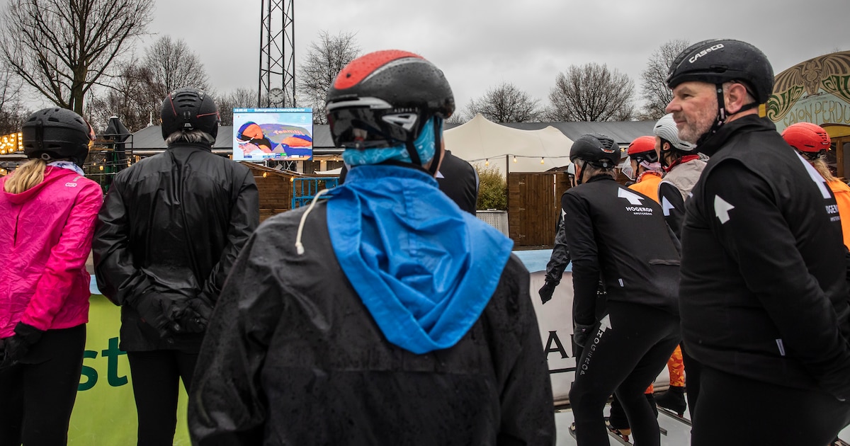 ‘Zelf schaatsen gaat voor’: op de Jaap Edenbaan kijken doorweekte ...
