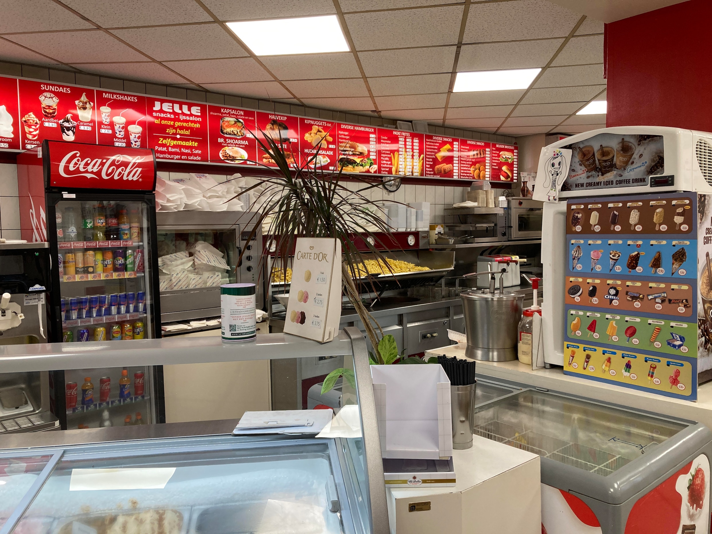 Het is toch echt een kegel, die vegetarische bamibal van Snackbar Jelle ...