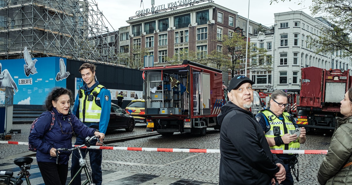 Hotel Krasnapolsky ontruimd vanwege brand: ‘We moesten rennen’ | Het Parool