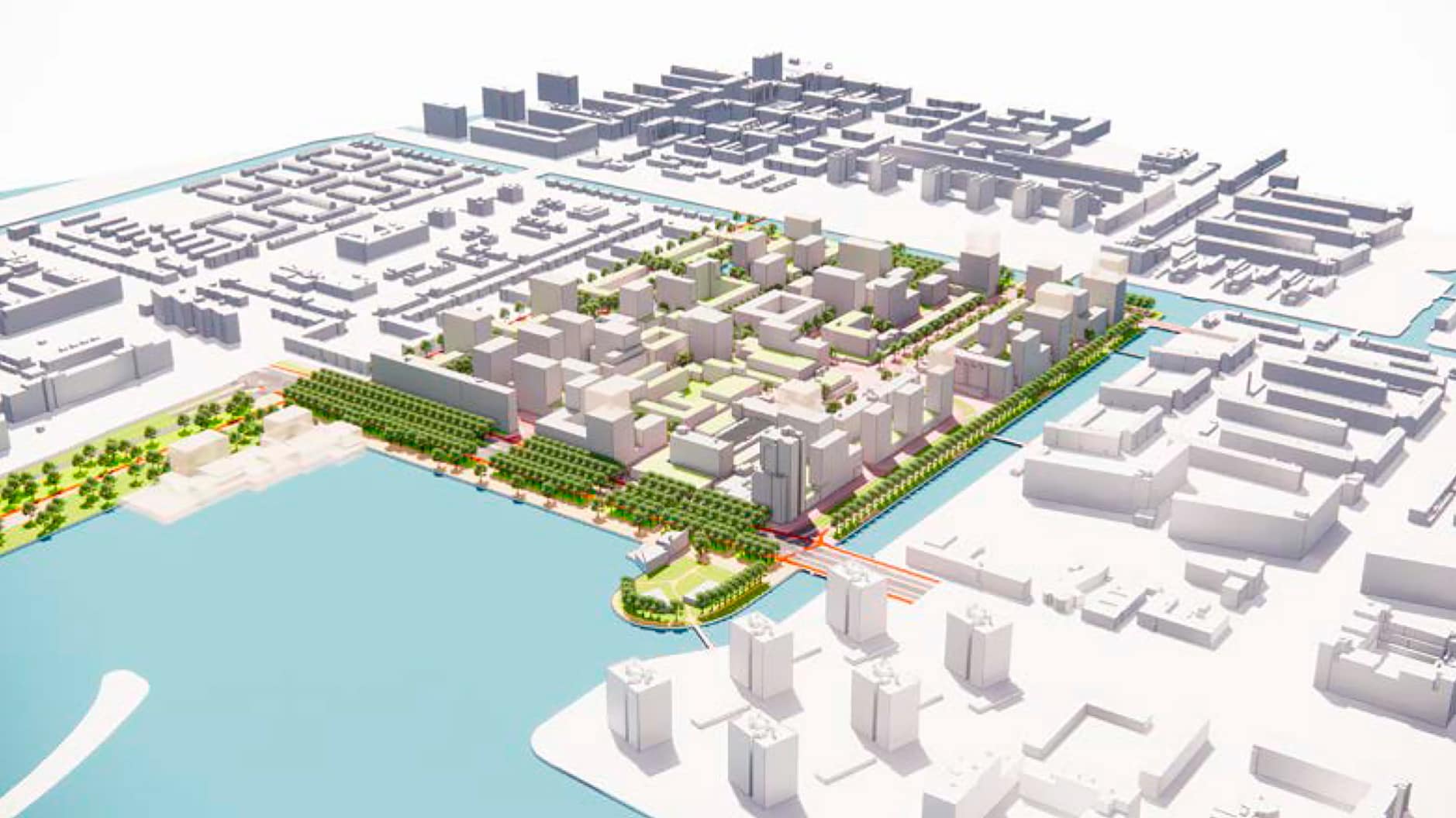 Amsterdam zet plan Meervaart in Sloterplas door, locatie tegen oever ...