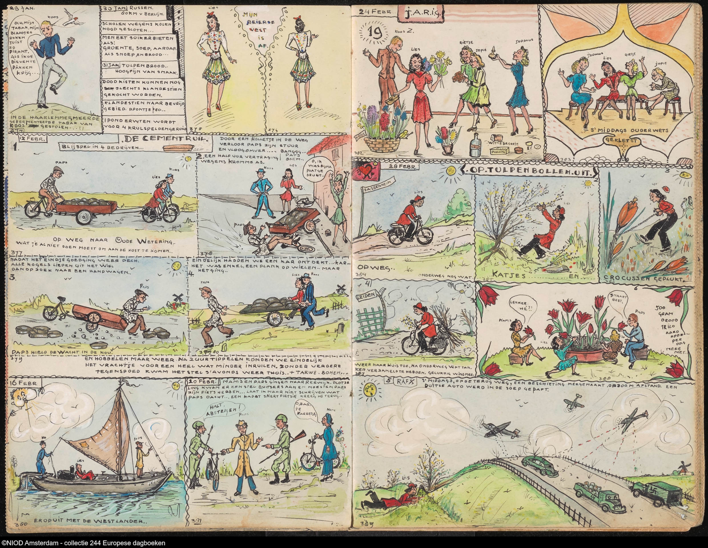 Dagboeken en brieven van kampgevangenen, verzetsmensen, ondergedoken ...