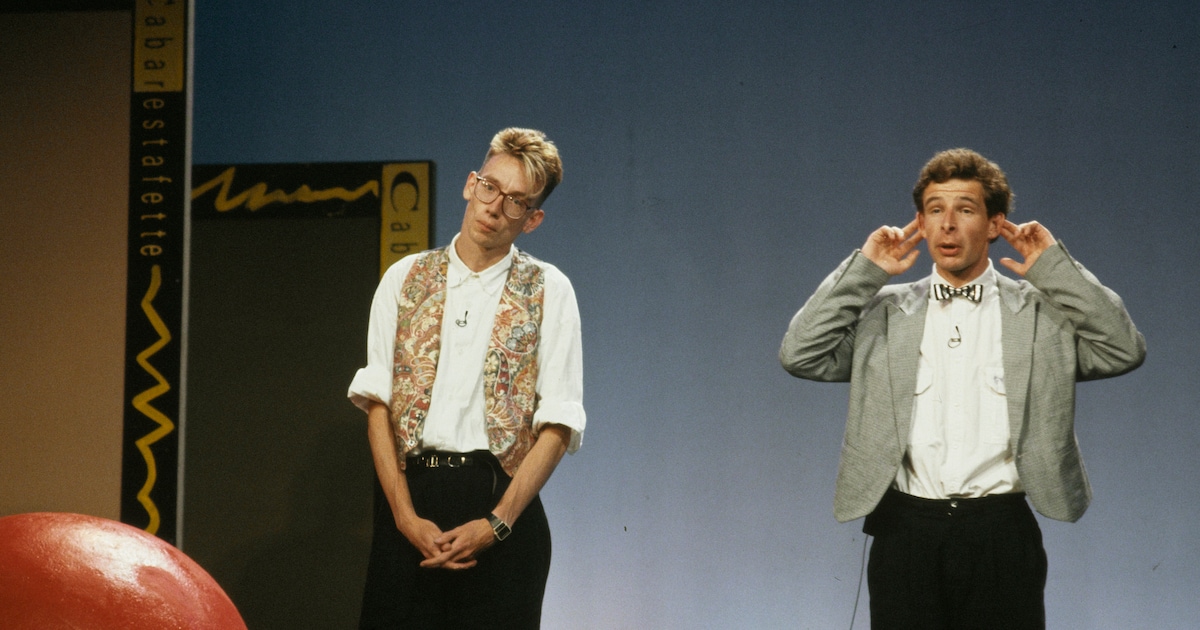 Cabaretduo Lebbis & Jansen na 17 jaar weer samen op tournee | Het Parool