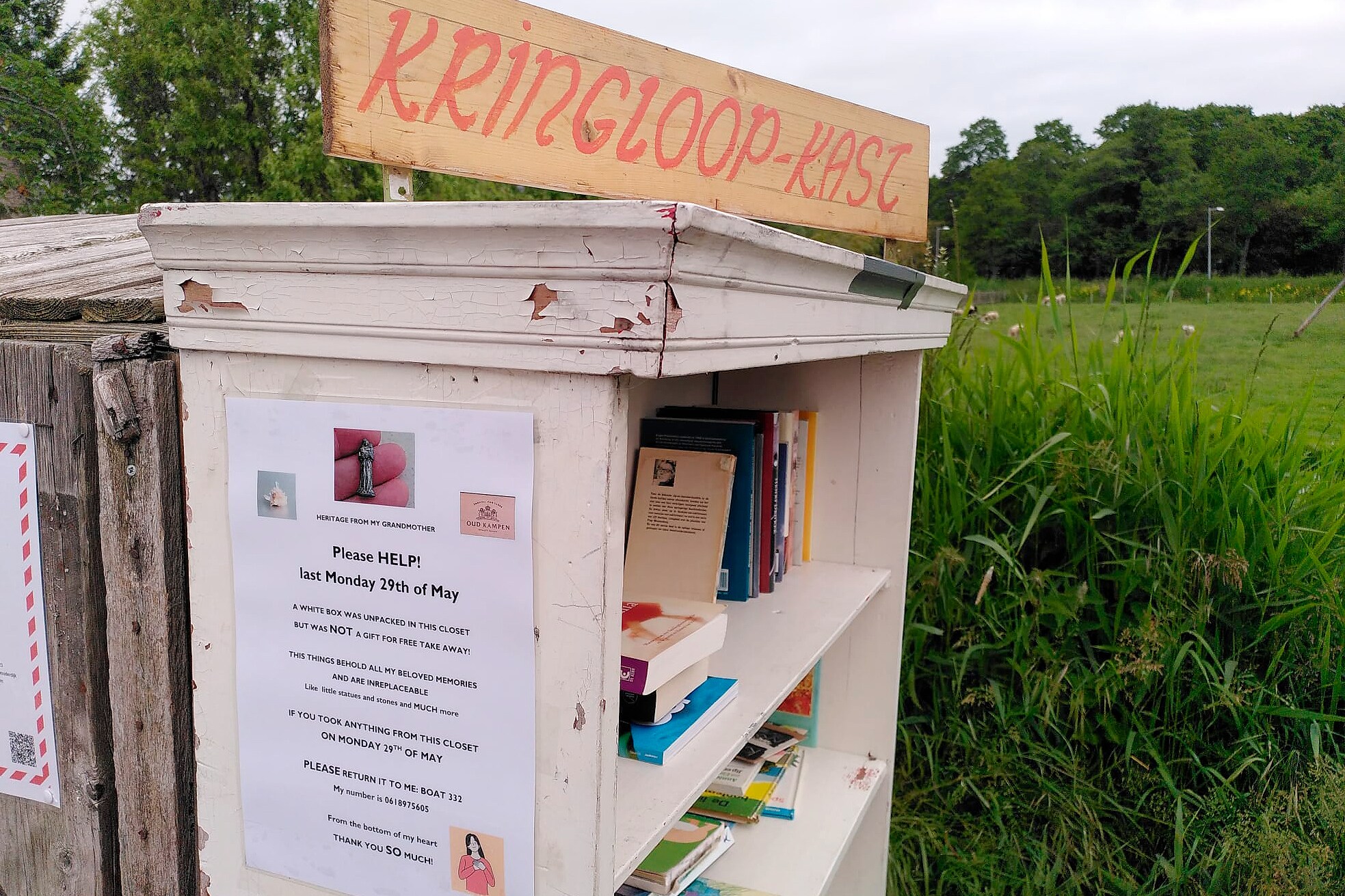 Vrouw zet dierbaar beeldje van oma per ongeluk bij weggeefkast in Noord ...