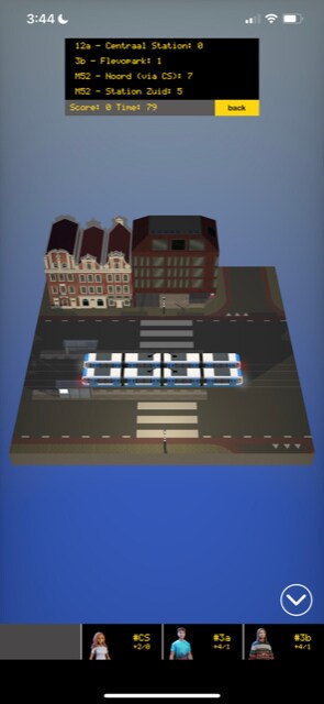 In deze game wijs je passagiers richting de juiste Amsterdamse tram of ...