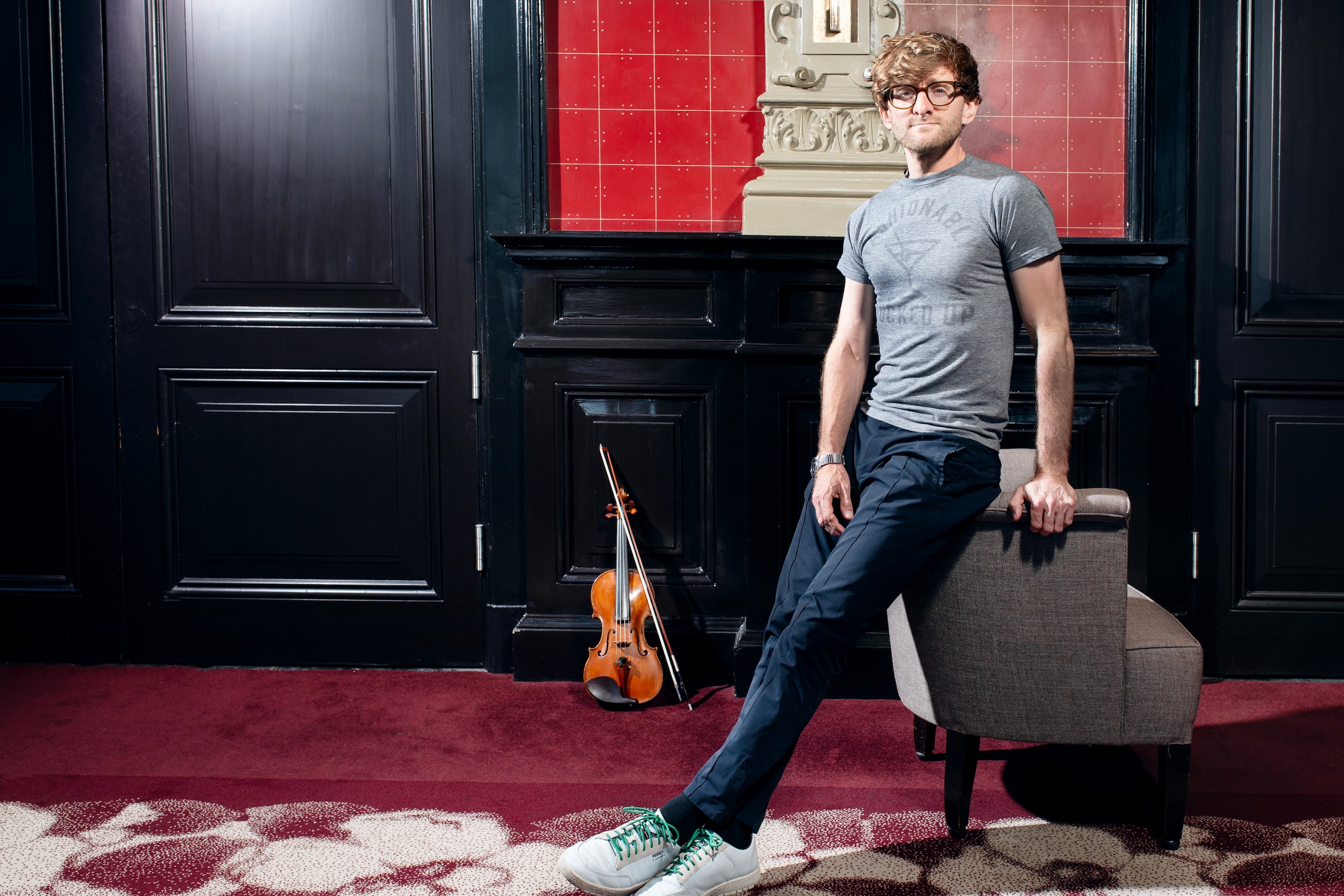 Eerste violist, techno- en James Bondfan Marc Daniel van Biemen (36 ...