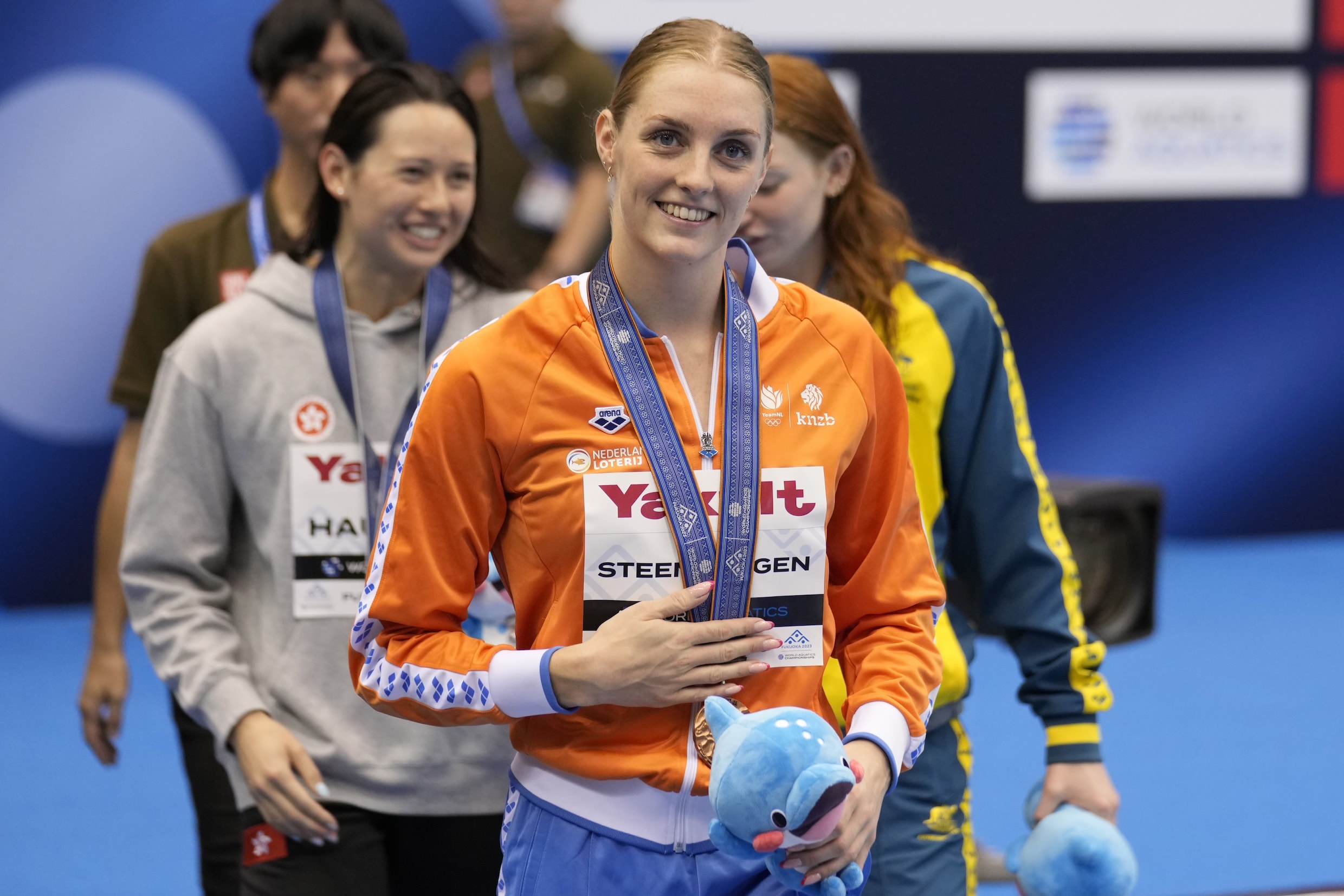 Marrit Steenbergen en Tes Schouten winnen brons op WK zwemmen | Het Parool