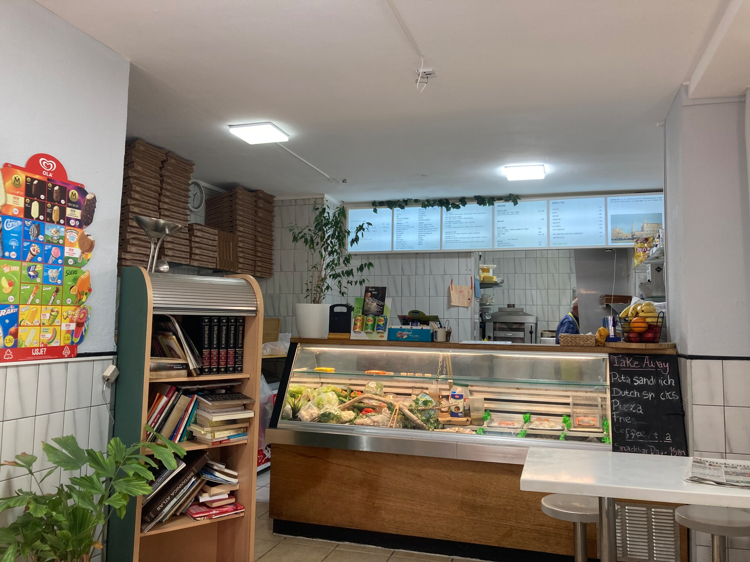 Laten we patat van zoete aardappel bij traditionele snackbars vooral ...