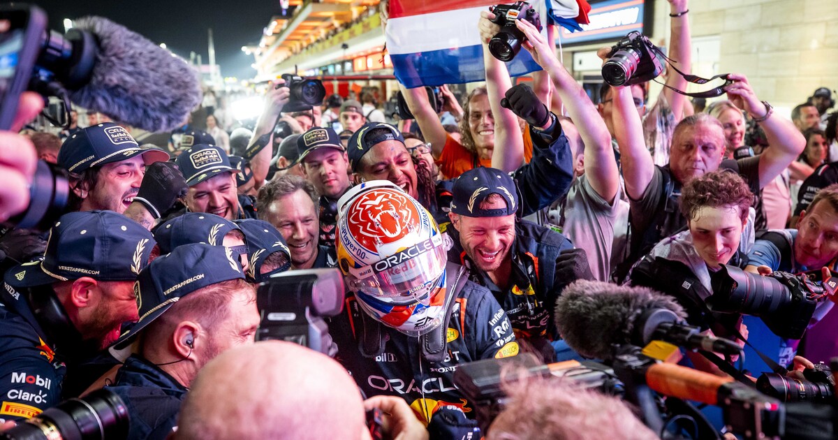 Voor drievoudig F1-wereldkampioen Max Verstappen was het zaterdag al feest in Qatar: ‘Dit was de ...