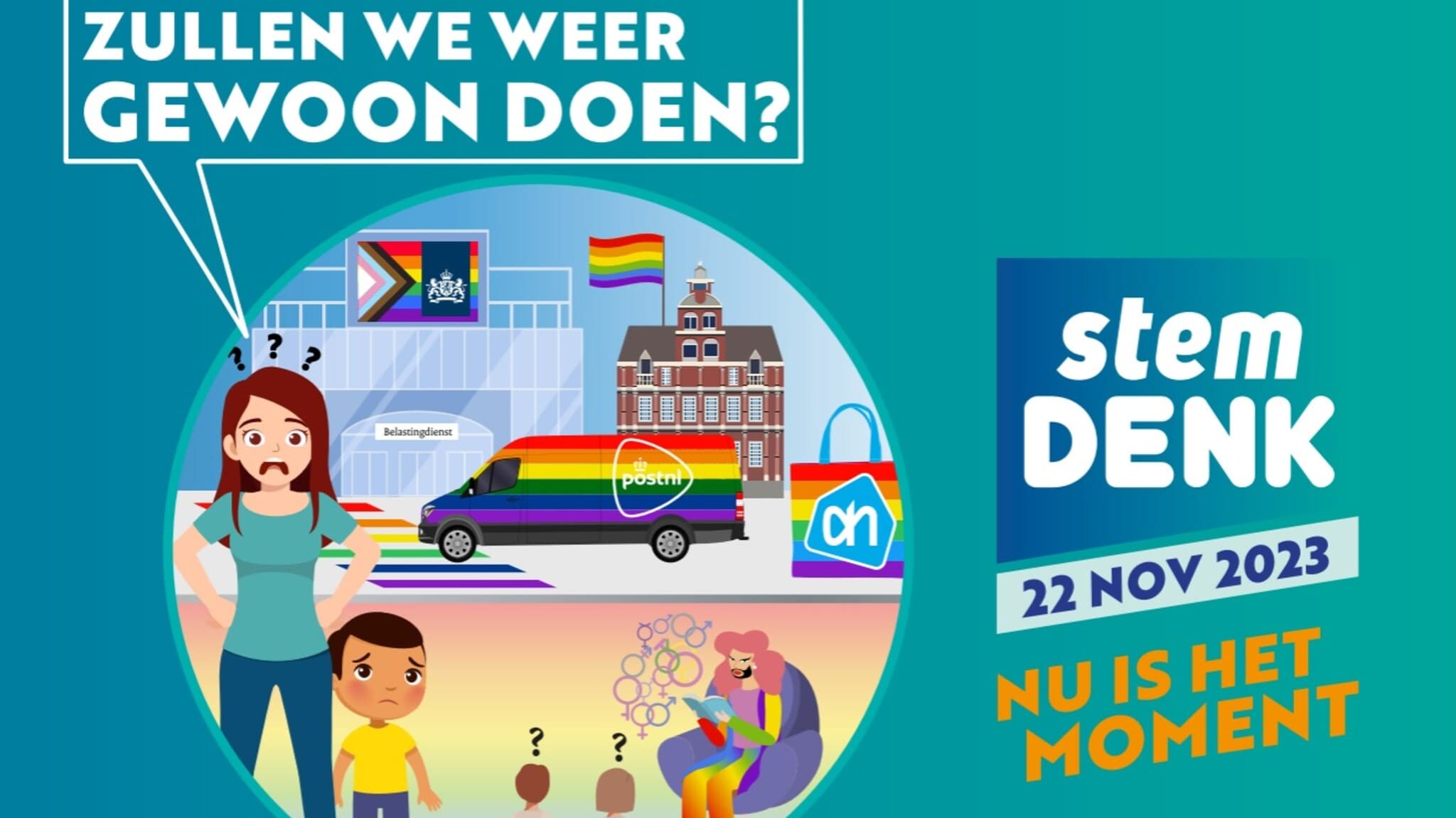Boodschap op regenboogposter Denk ‘niet helemaal gelukt’, zegt ...