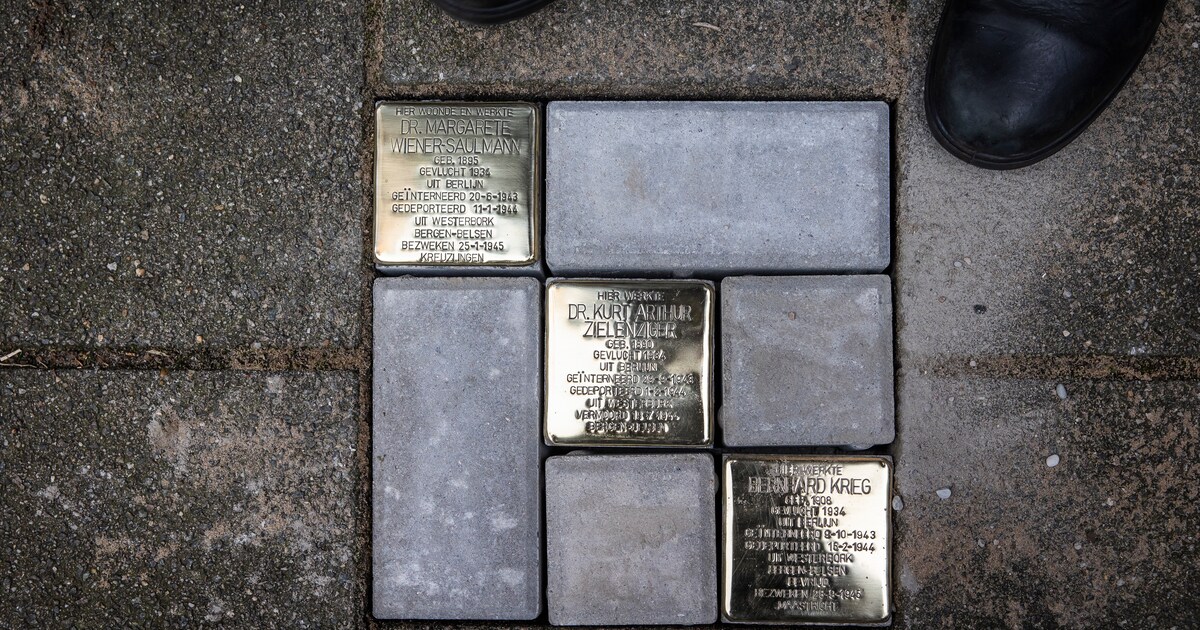 Stolpersteine gelegd voor de deur van voormalige Wiener Holocaust ...