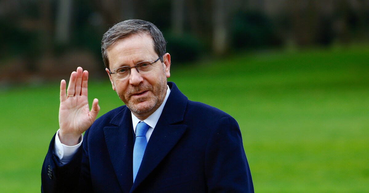 Israëlische president Isaac Herzog bij opening Nationaal ...