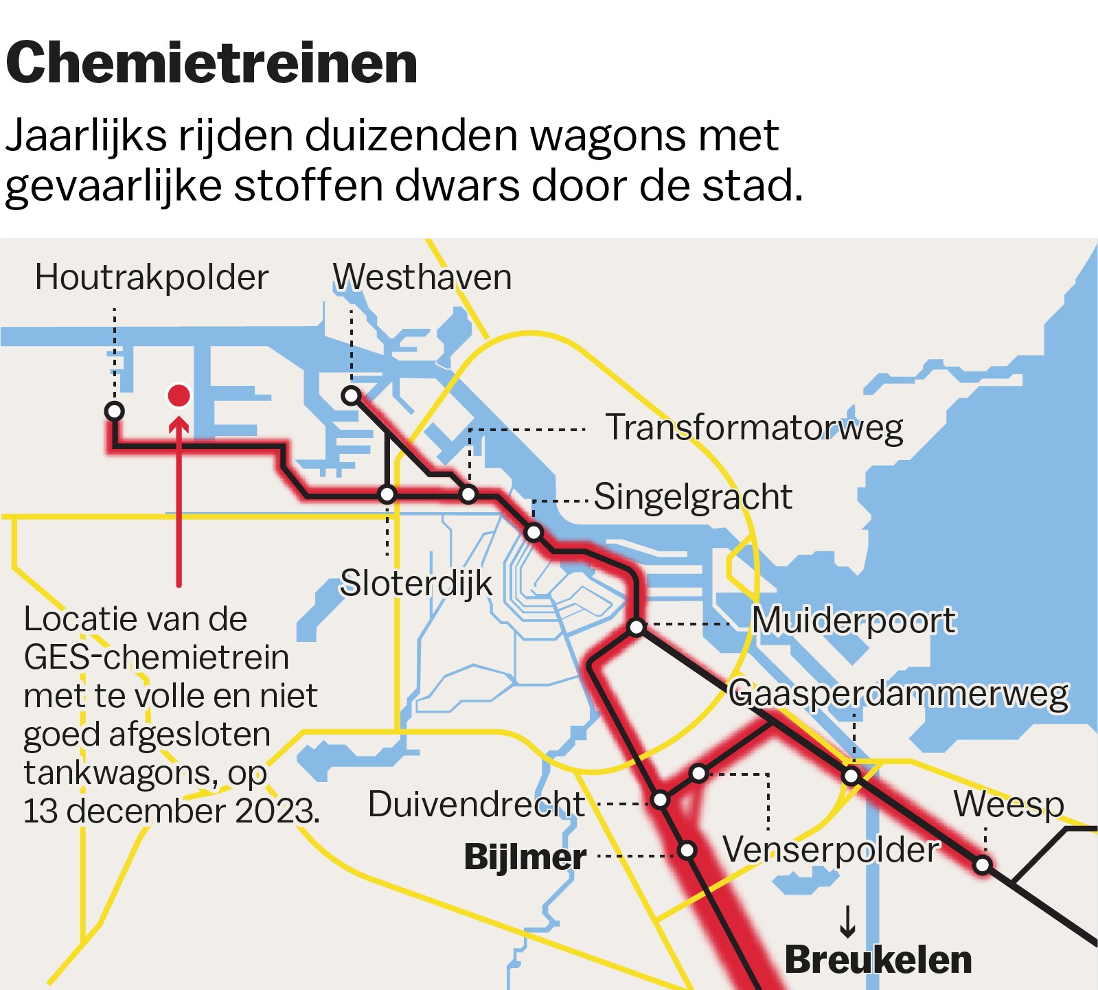 Door Amsterdam rijden straks vier keer zoveel treinen met een ...