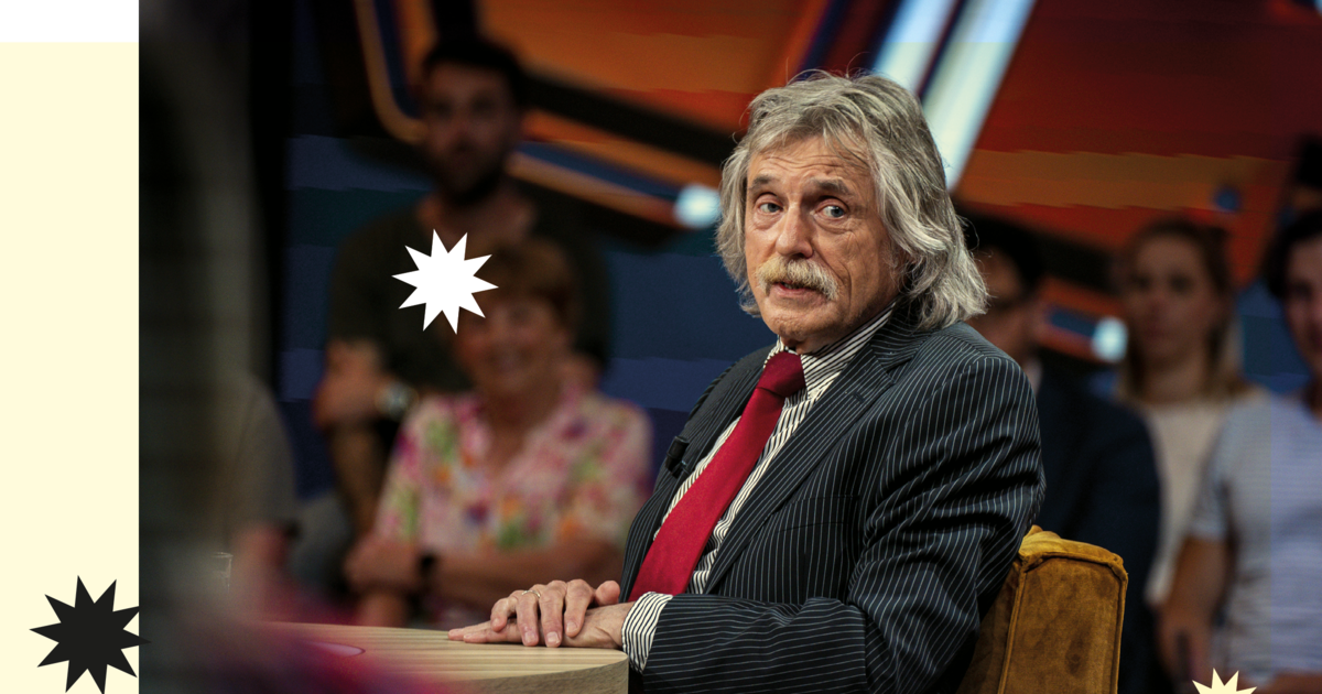 De hoogbejaarde zeiksnor Johan Derksen was weer eens uit de bocht gevlogen | Het Parool