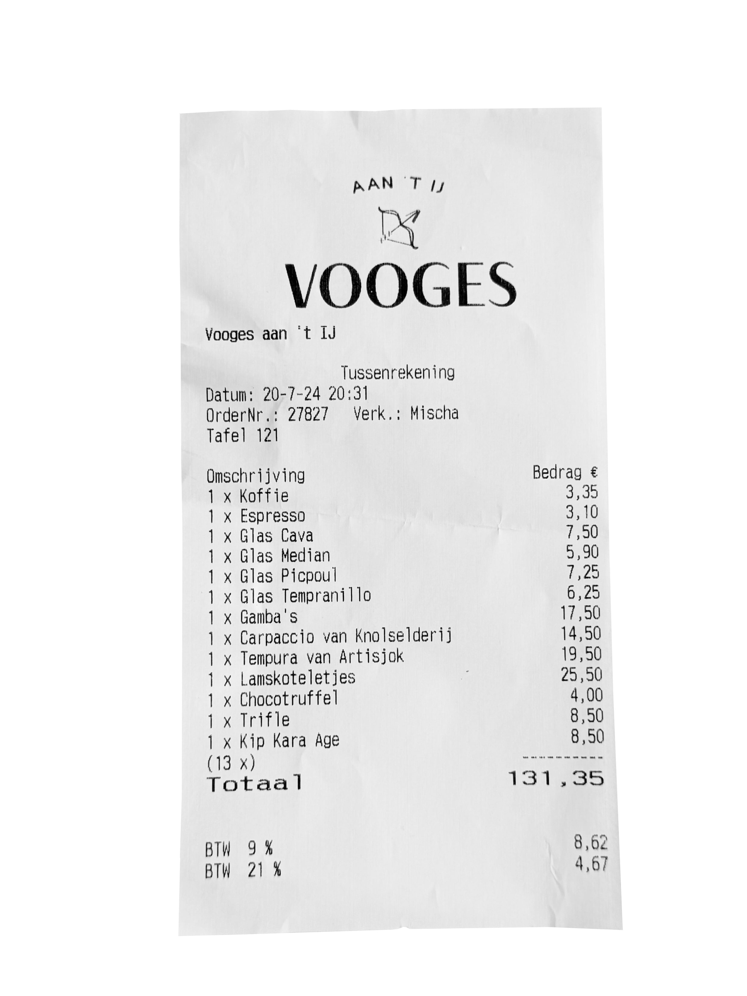 Het is jammer dat de gerechten bij Vooges aan ’t IJ tegenvallen, want de bediening is goed (6 ...