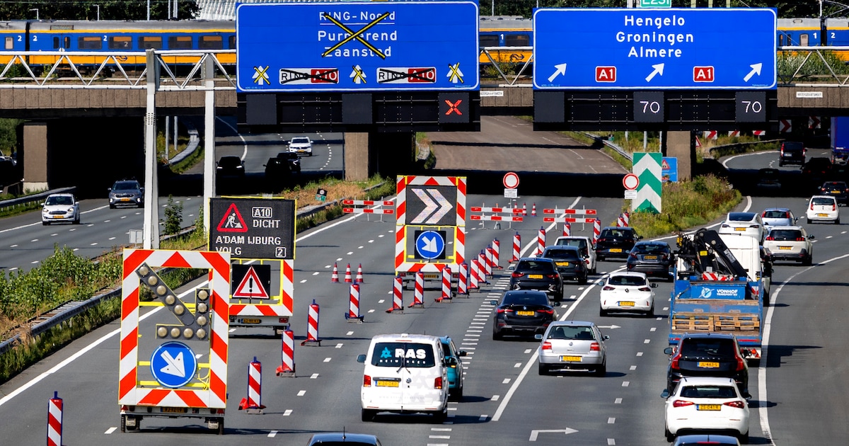 Buitenring A10 bij Zeeburg weer open, binnenring vanaf donderdag ruim drie weken dicht | Het Parool