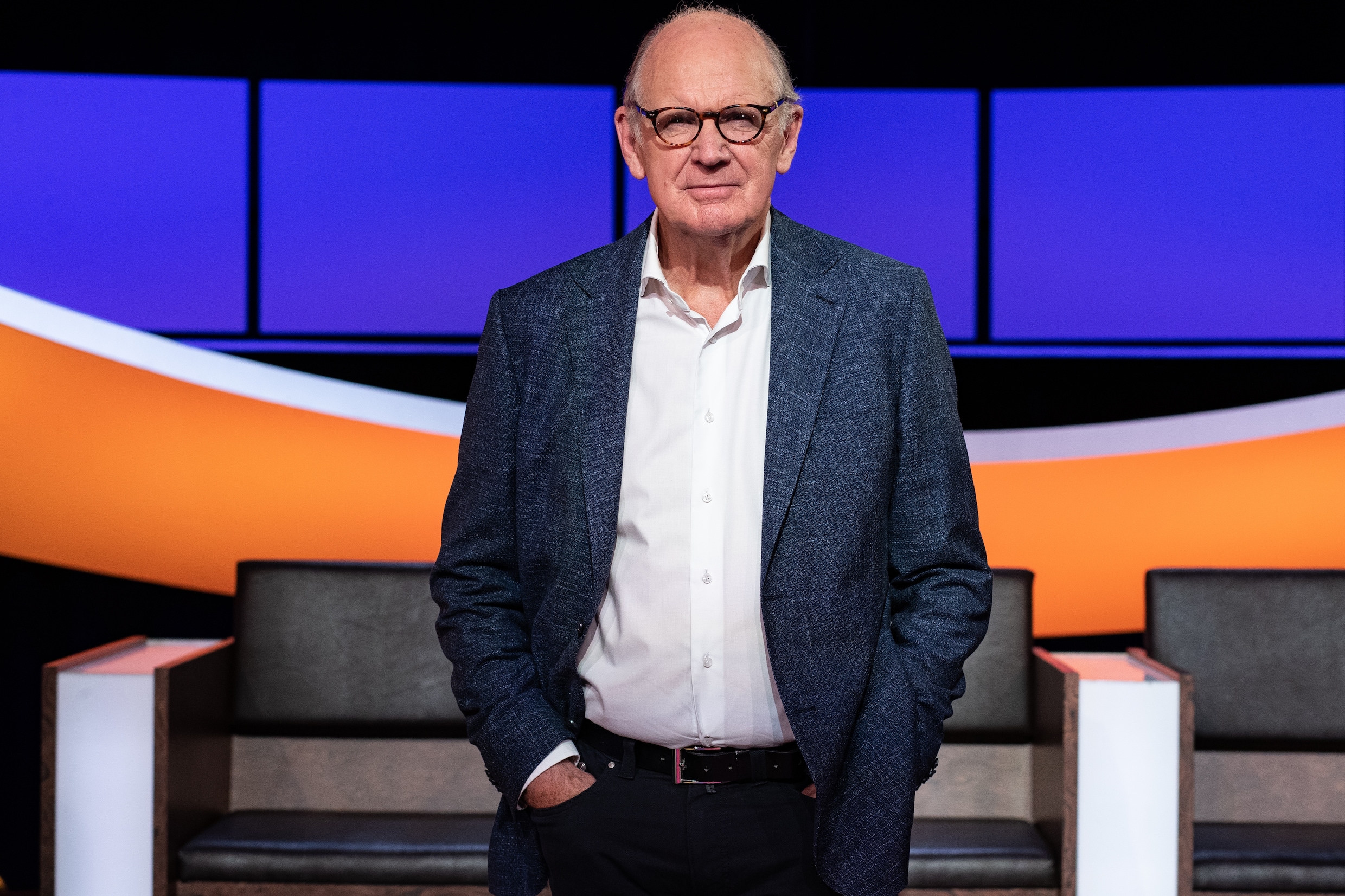 Presentator Philip Freriks, de Poolse premier Tusk en premier Dick ...