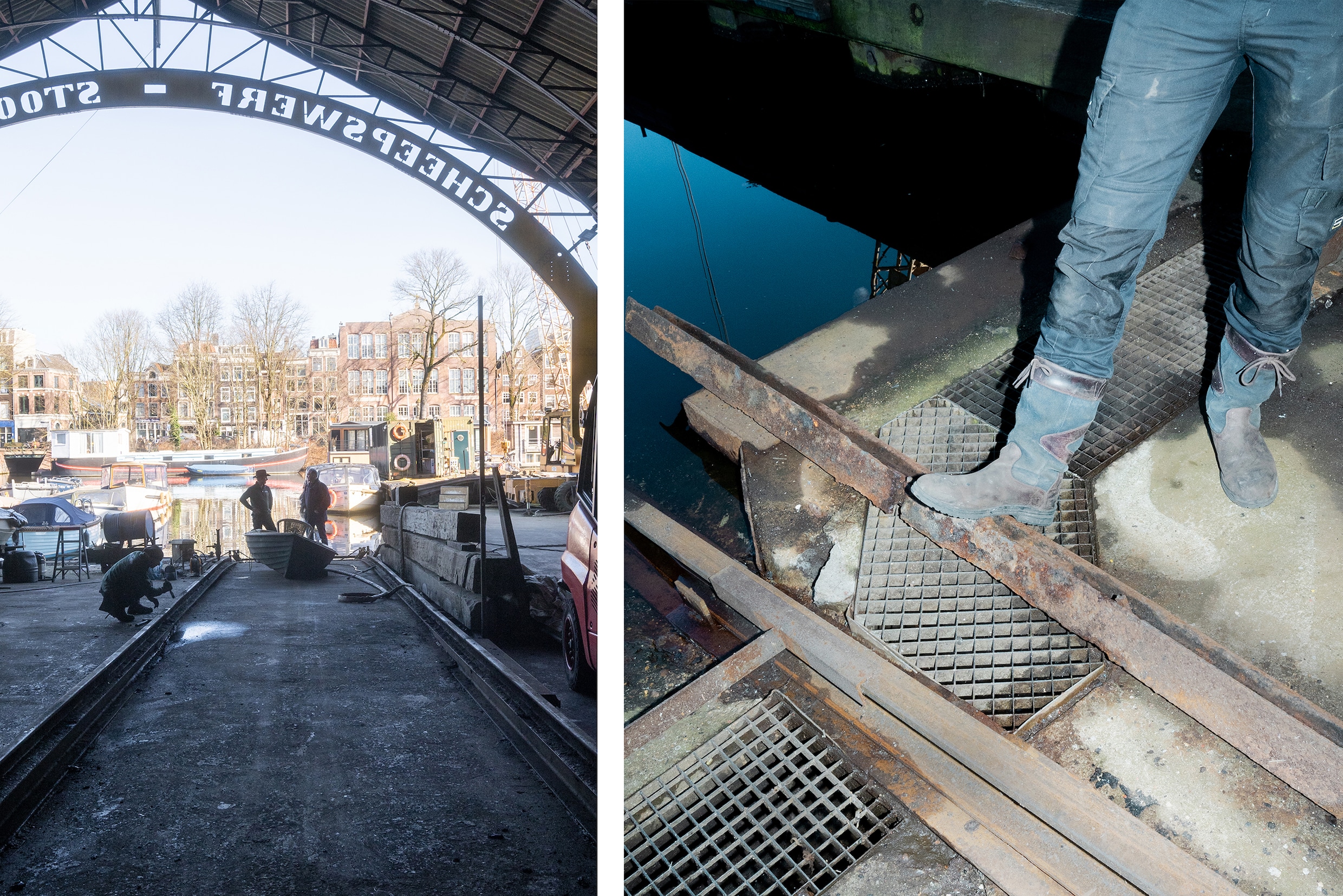 Dubbel feest voor historische Amsterdamse Kromhoutwerf: de hellingbaan ...