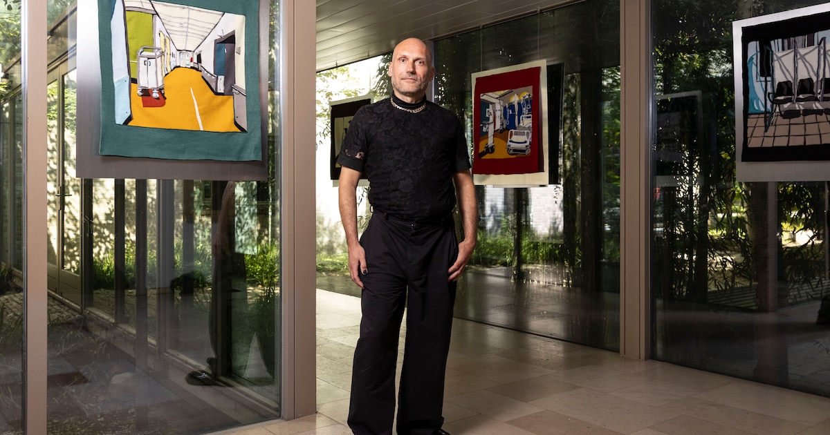 Kunstenaar Erik Alkema maakte wandkleden om zijn ziekenhuisopnames in ...