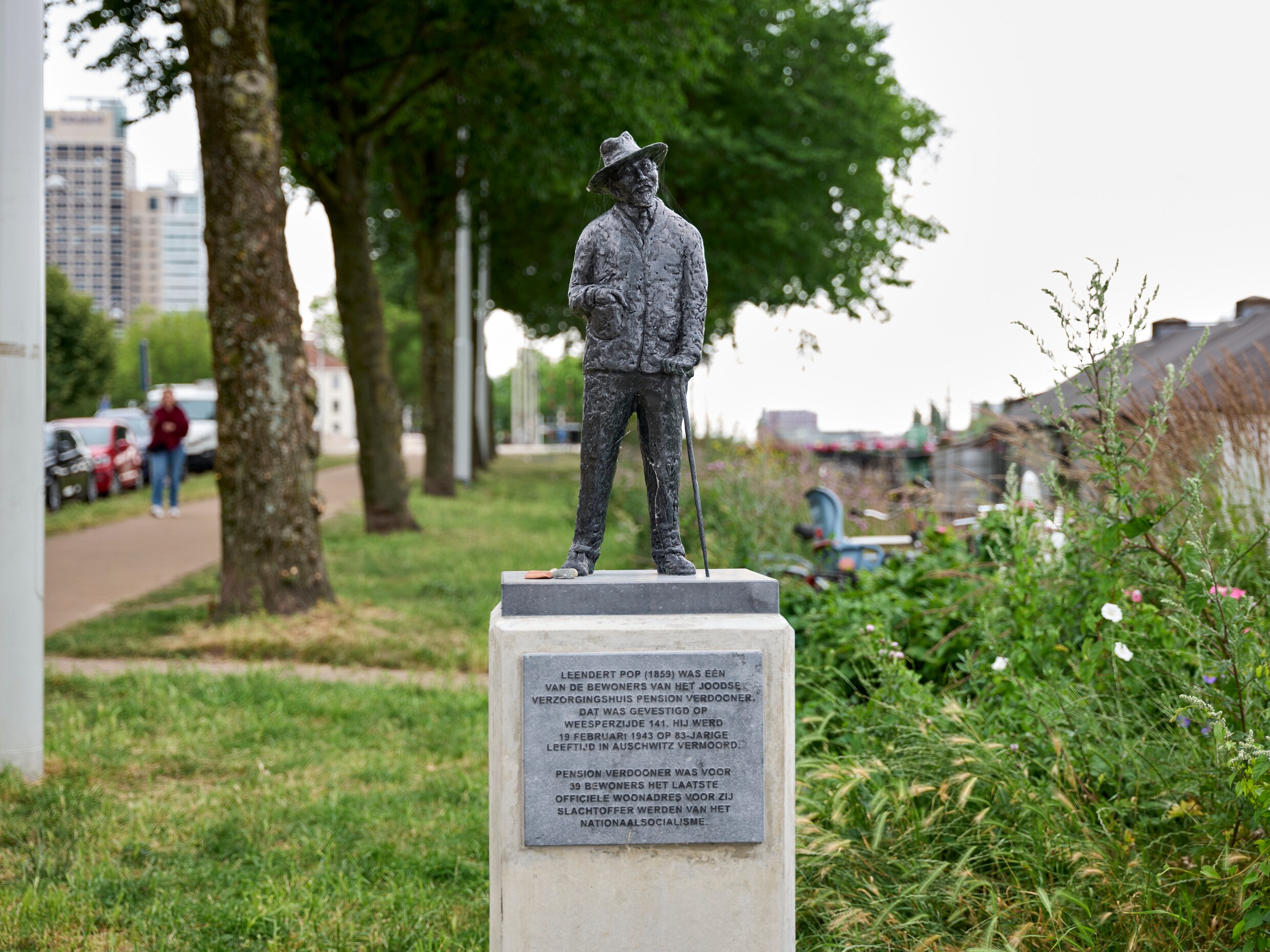 Het monument voor Leendert Pop herdenkt de Joodse bewoners van het ...
