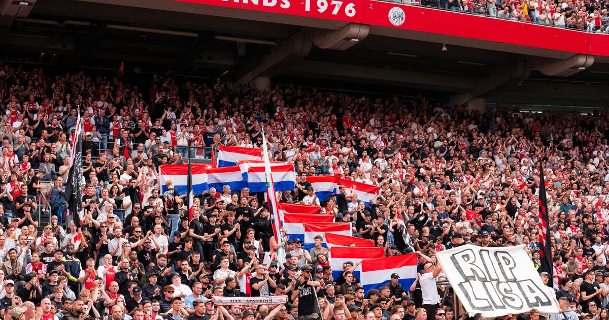 Voetbalfans nemen Nederlandse én NSB-vlaggen mee naar stadion om Lisa ...