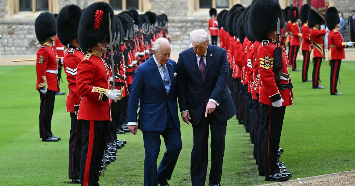 Britten storen zich aan pracht en praal om ‘autocraat’ Trump te paaien ...