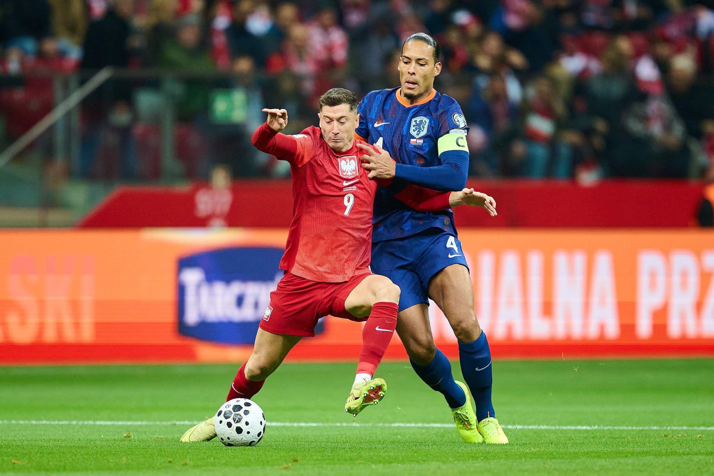 Ik vrees dat Virgil het in zijn broek doet voor een laag blok omdat hij dan achter zich een ...