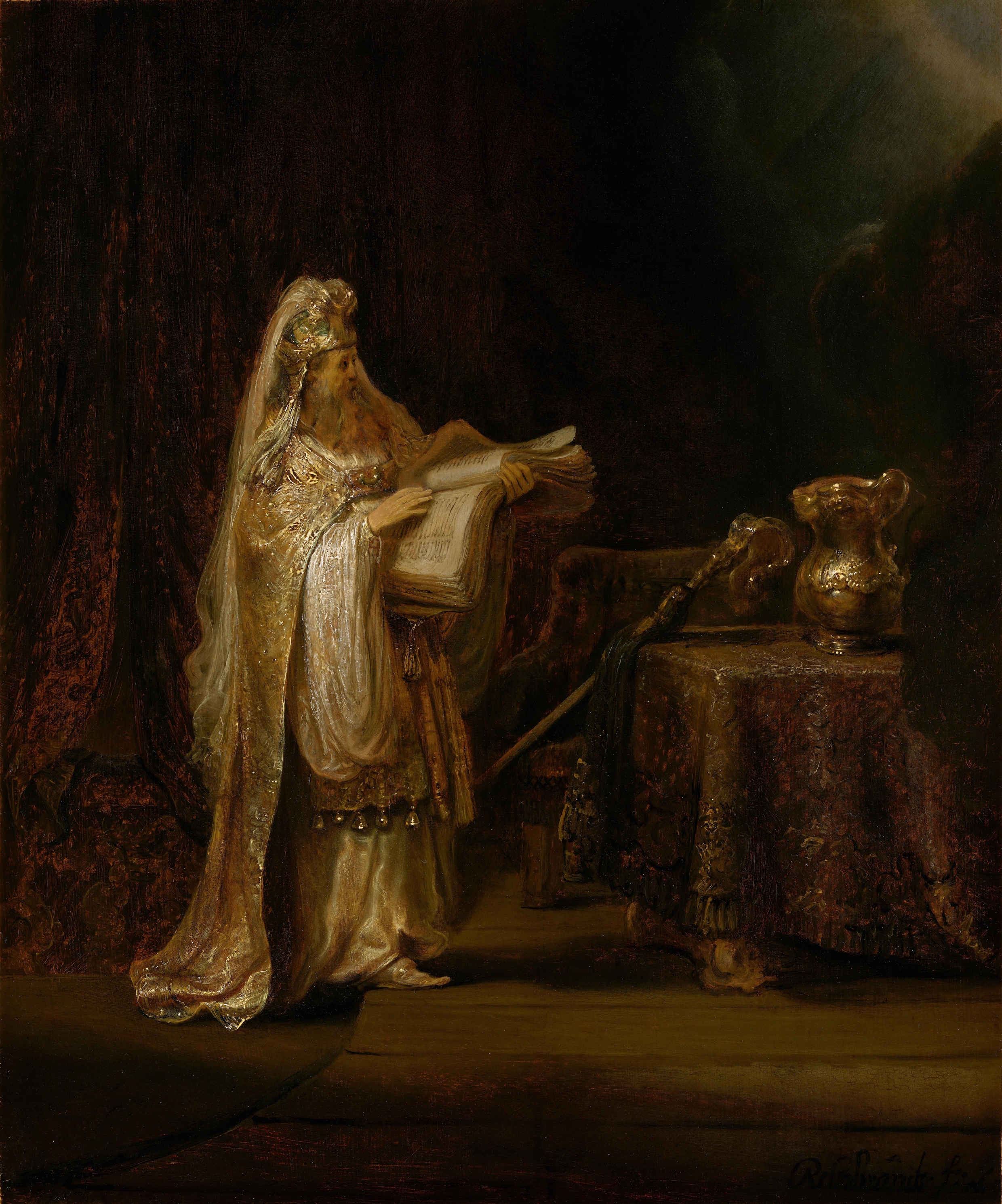 Nieuwe Rembrandt ontdekt door Rijksmuseum: Het visioen van Zacharias in ...