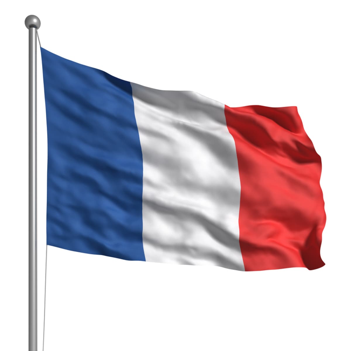 Franse Landvlaggen Sticker Franse Vlag PIXERS.NL