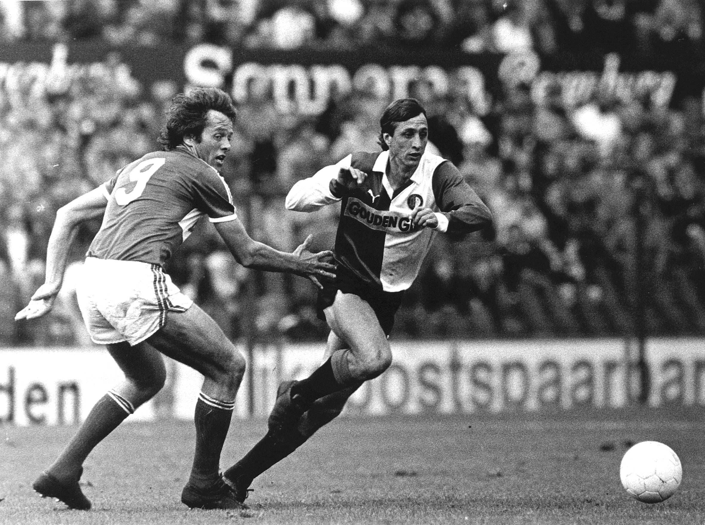 Johan Cruijff was topvoetballer, toptrainer en taalvernieuwer, maar hij ...